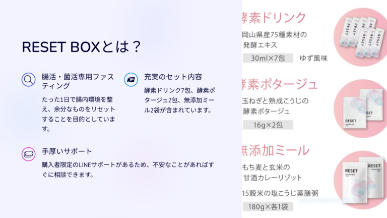 週末たった1日！RESET BOXで始める菌活ファスティングの効果 - Zutoキレイ